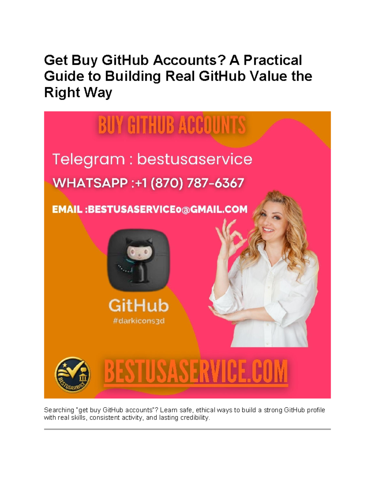 Building Real Value on GitHub: A Practical Guide to Authentic Growth ...