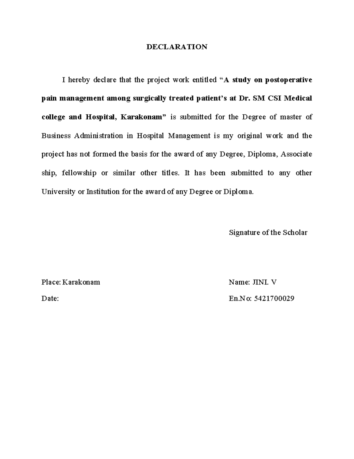 3 - SN DENTAL CLINIC, Balaramapuram, TVM - Reg.No: 5/2012-11 MIV ...