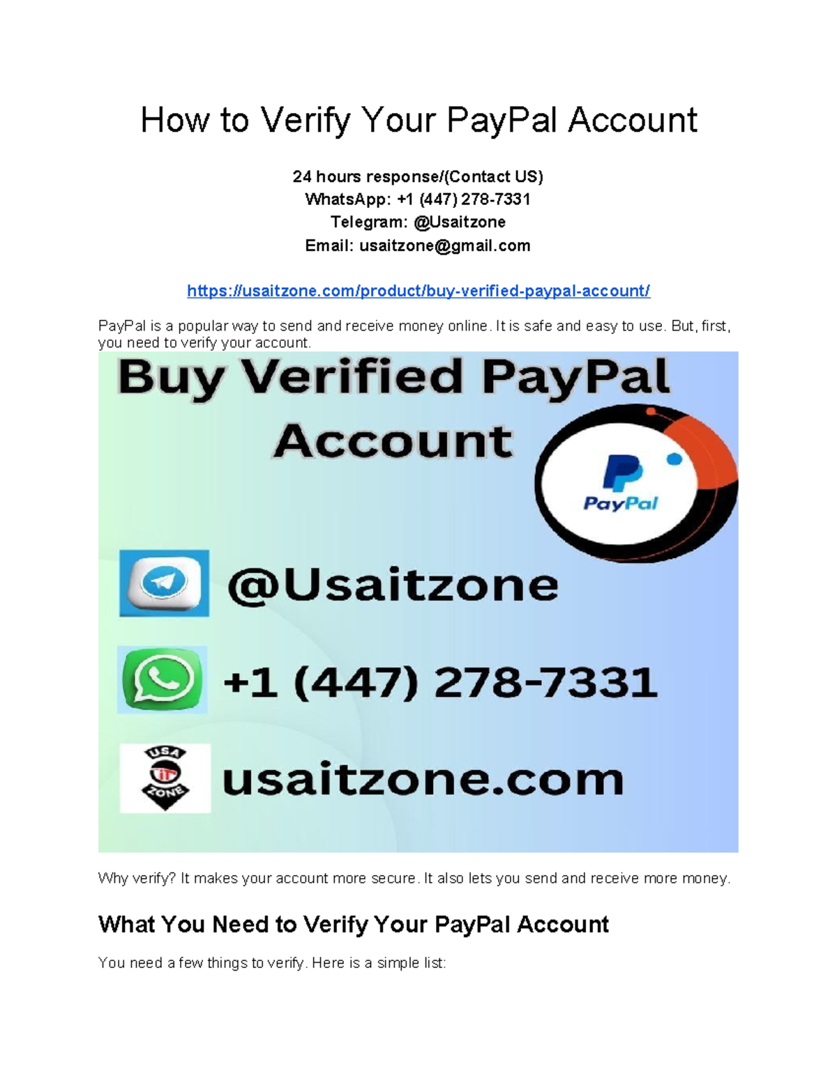 How to Verify Your PayPal Account: A Step-by-Step Guide - Studocu