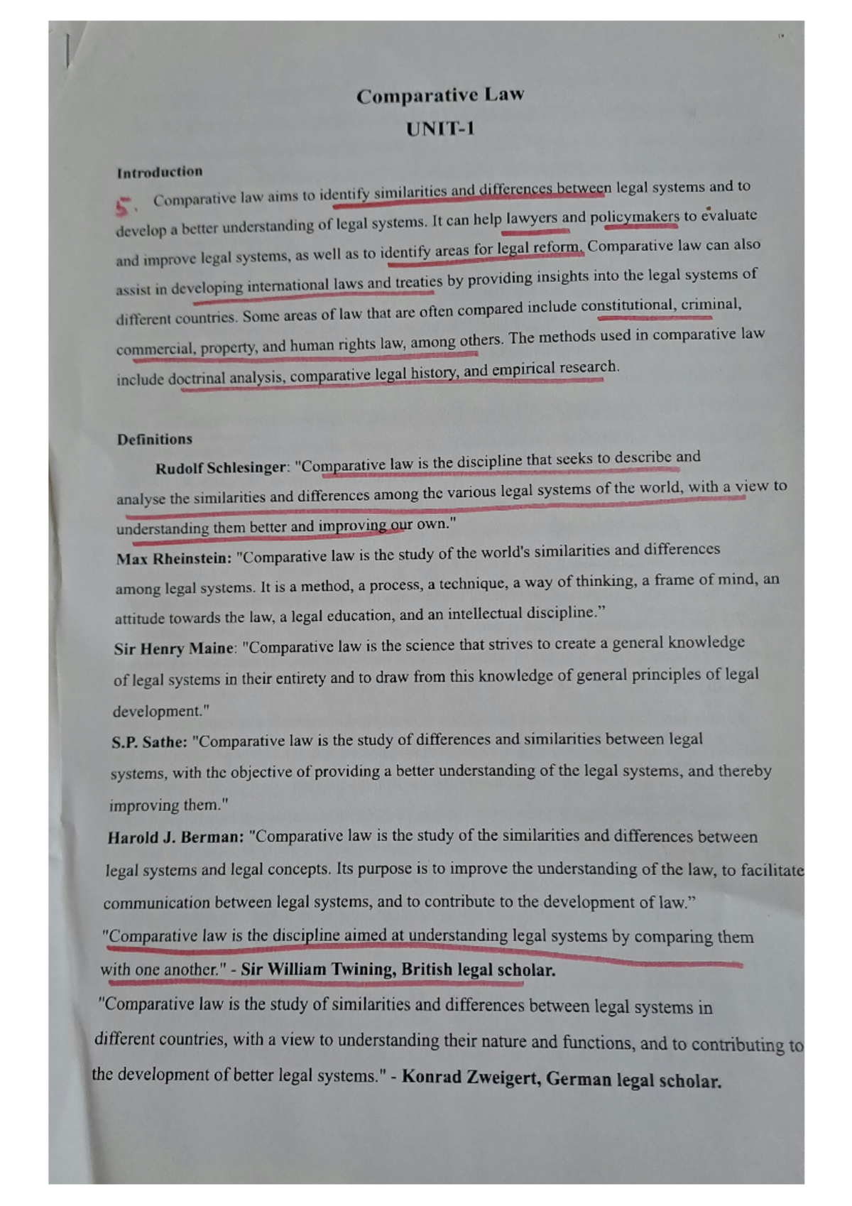 20241206 165732 - Good - Comparative Law Introduction 5. Comparative ...