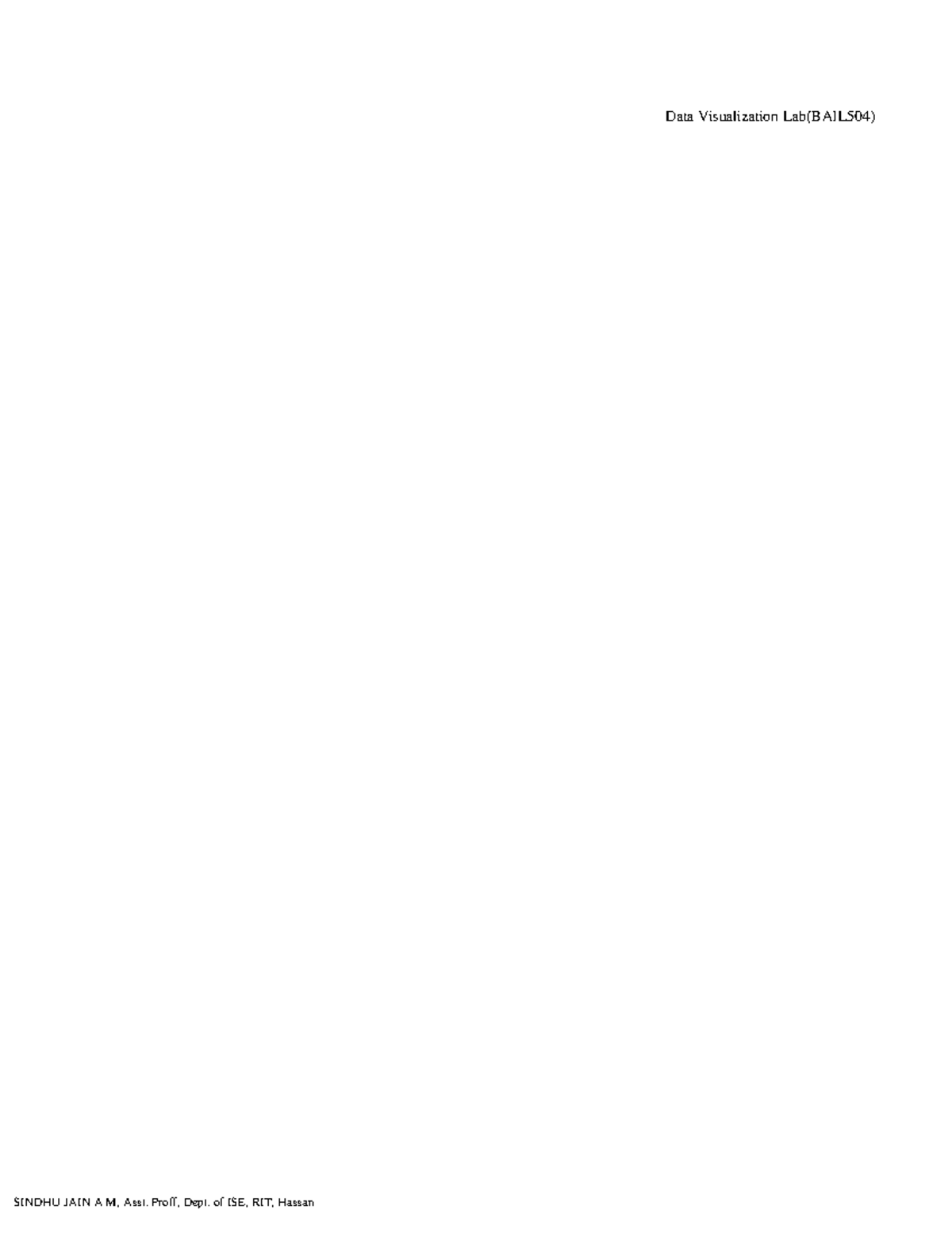 Data Visualization Lab Manual - BAIL504 Semester V (2022) - Studocu