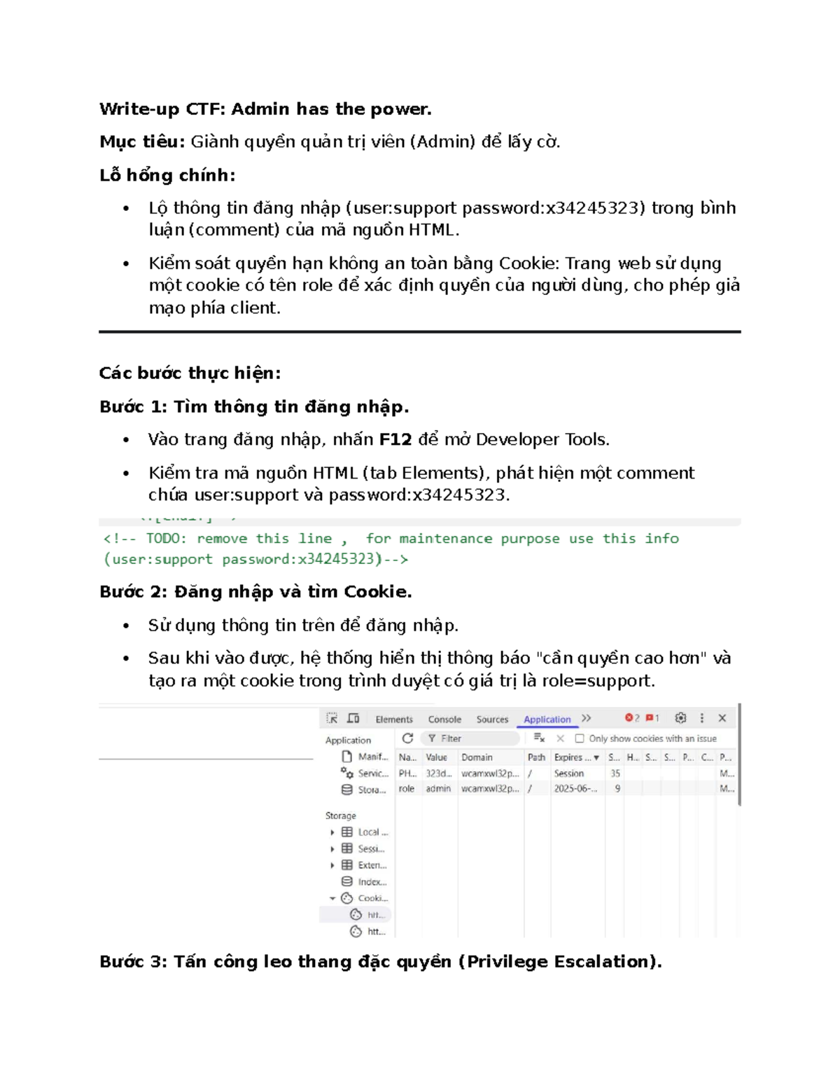 CTF: Writeup on Admin Privilege Escalation Techniques - Studocu