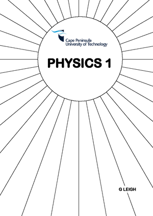 [Solved] motion in one dimension question paper for first year - Engineering Physics 1 (EGP151S ...