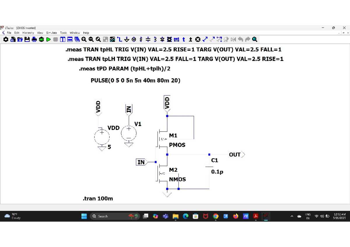 VLSI LAB LTspice Simulation Notes and Measurements - Studocu