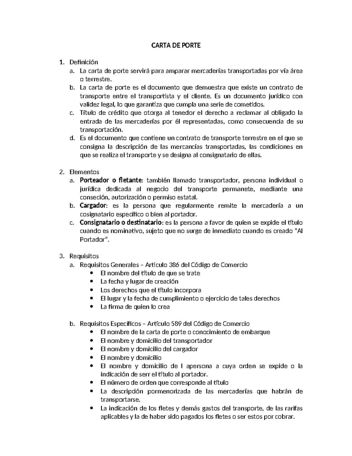 Carta de porte y conocimiento de embarque: Guía completa Jhoseline Soto ...
