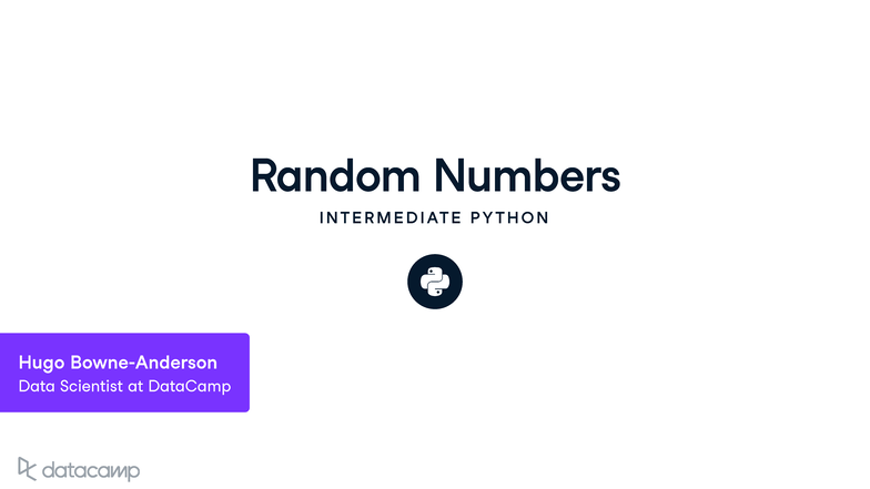 Intermediate Python: Random Numbers and Walks in Data Science - Studocu