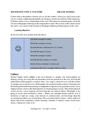 [Solved] Write the conclusion on what is culture importance and ...