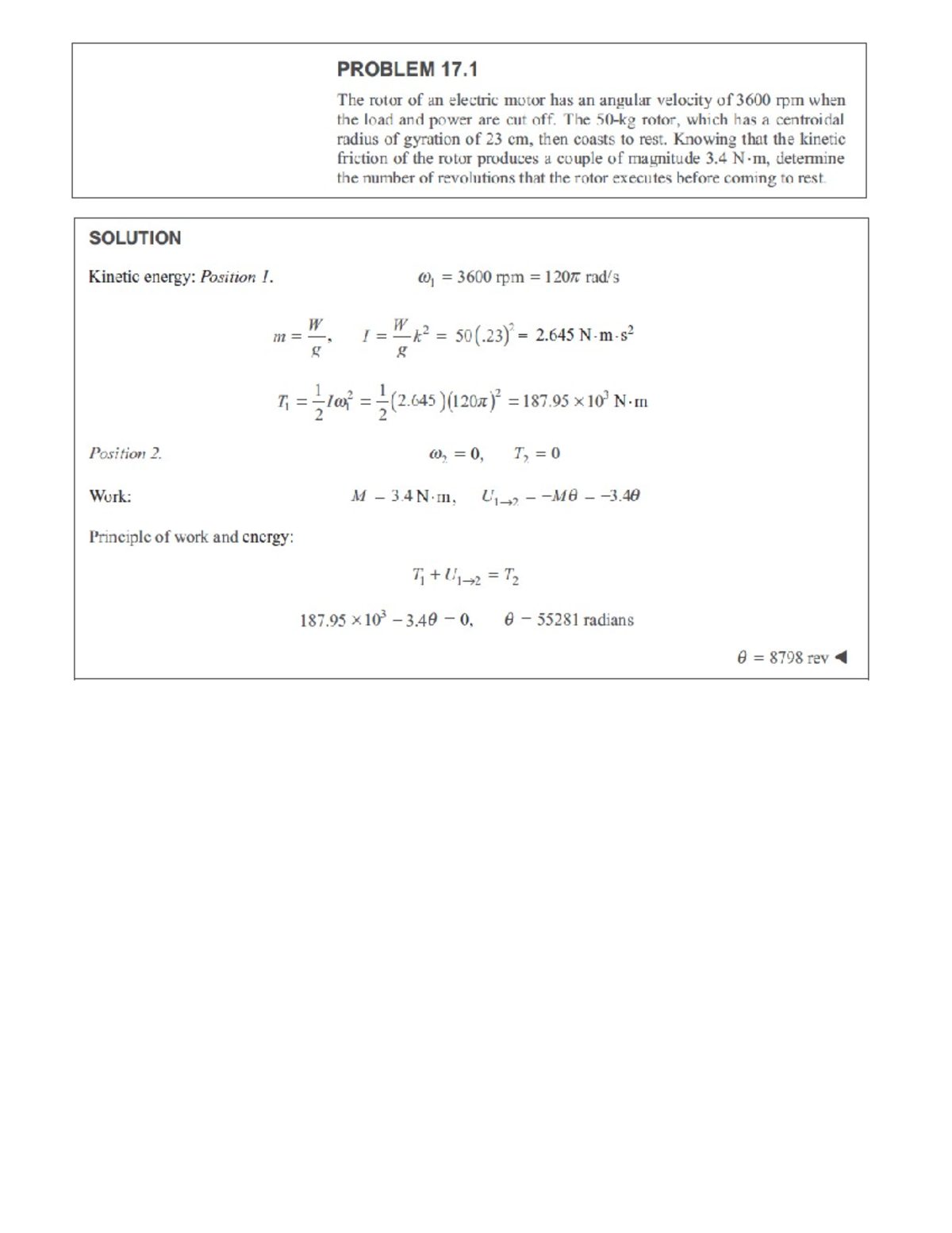 Chapter 17 Tuts: Work and Energy Problems in Rotational Dynamics - Studocu