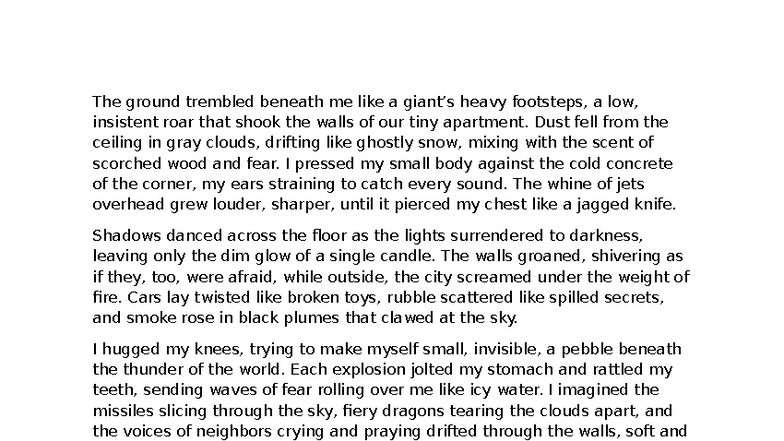 Surviving a Bombing: Parallel Task Analysis and Response - Studocu