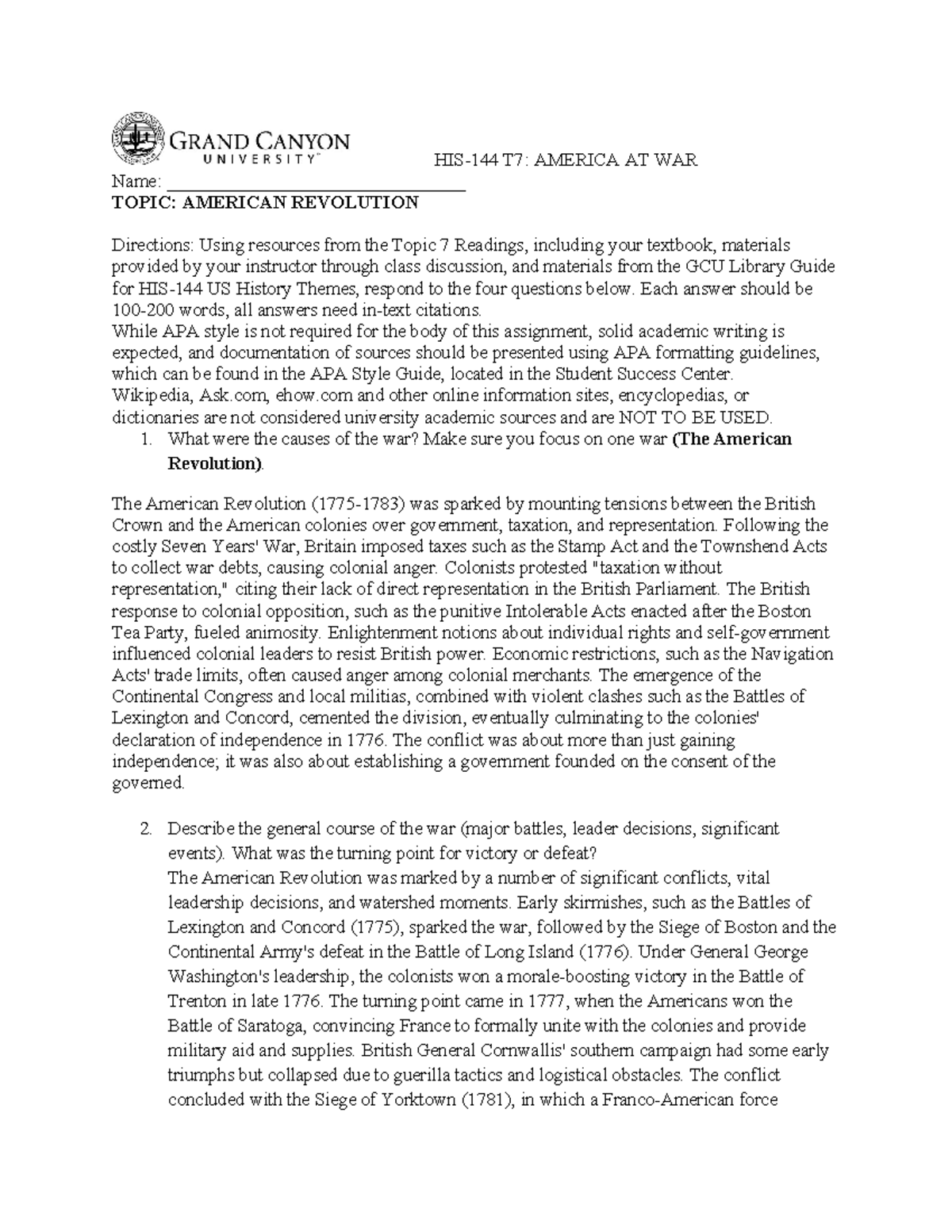 1HIS-144-RS-America at War Worksheet (1) (1) - HIS-144 T7: AMERICA AT ...