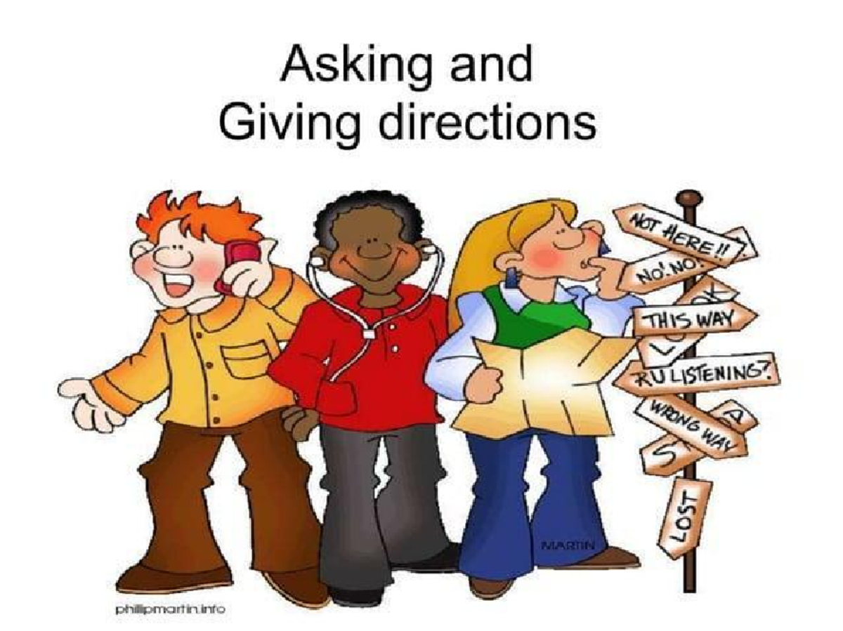Asking Directions Guide: Essential Phrases and Activities - Studocu