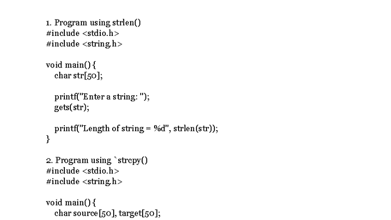 C Programming: String Functions & Structure - String Manipulation - Studocu
