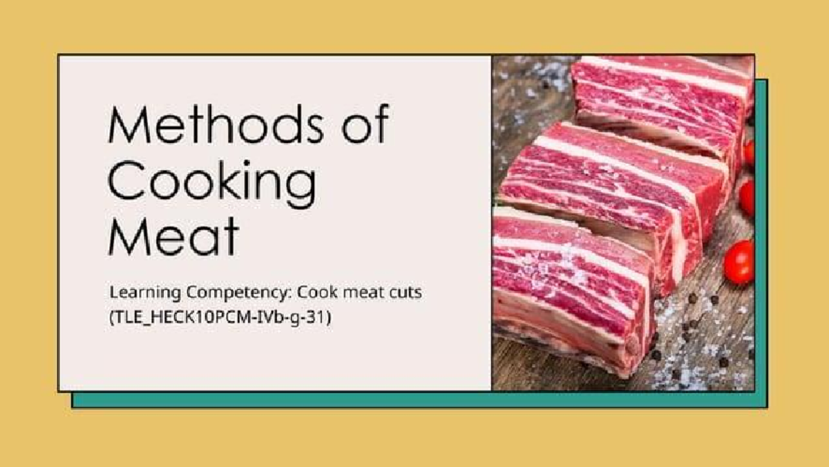 Slidesaver - this is presentation about methods of cooking meat ...