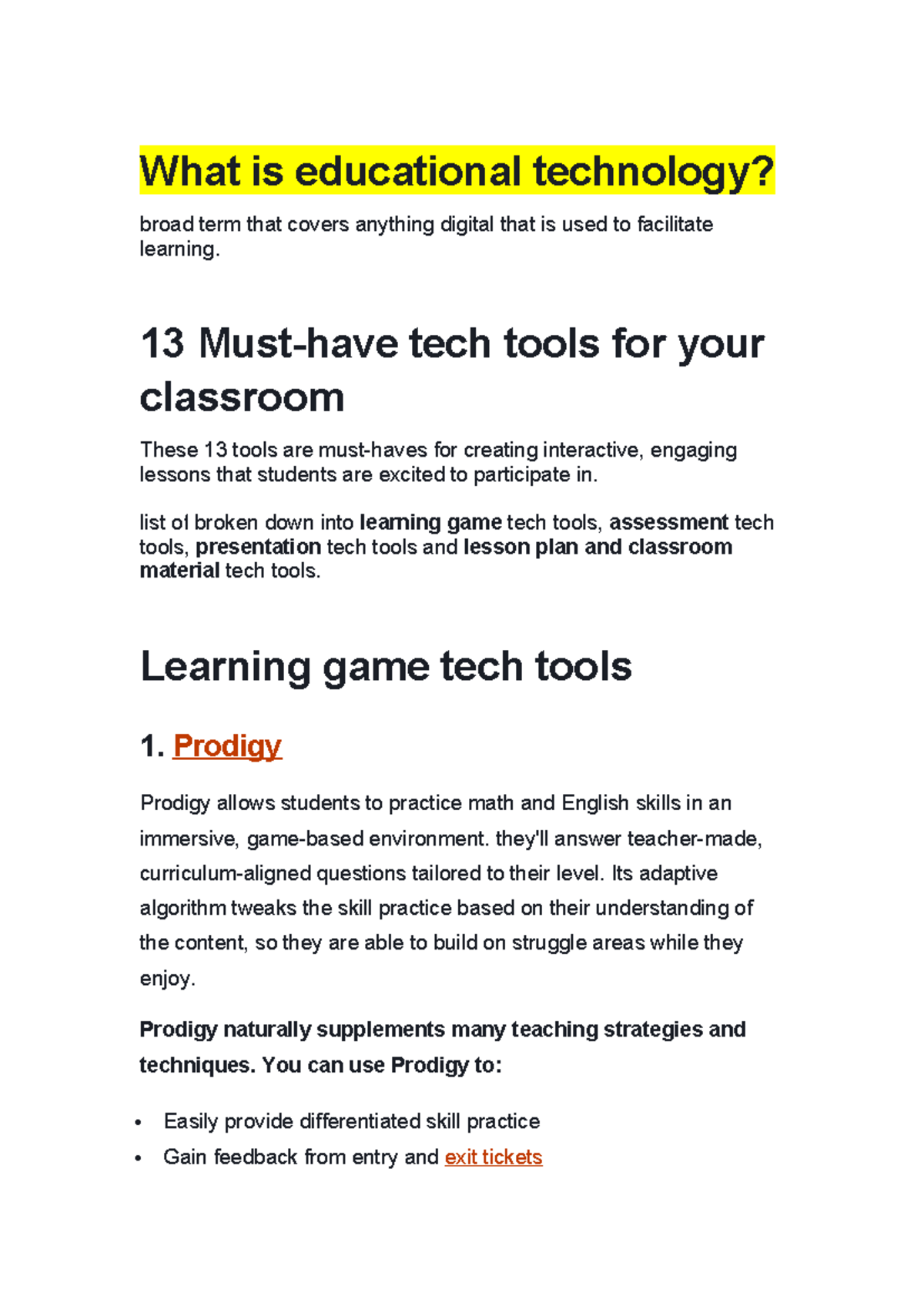 T2L- Reviewer - What is educational technology? broad term that covers ...