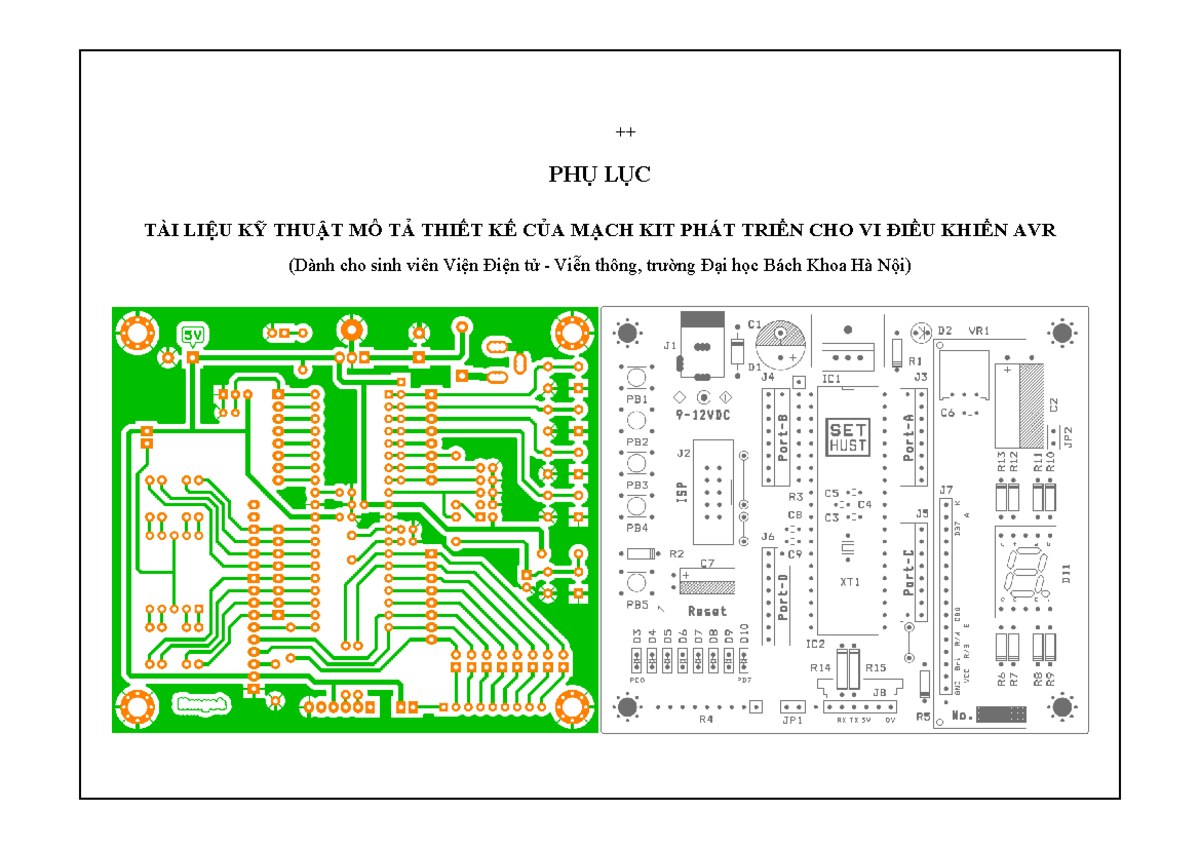 So do mach Kit - ++ PHỤ LỤC TÀI LIỆU KỸ THUẬT MÔ TẢ THIẾT KẾ CỦA MẠCH ...
