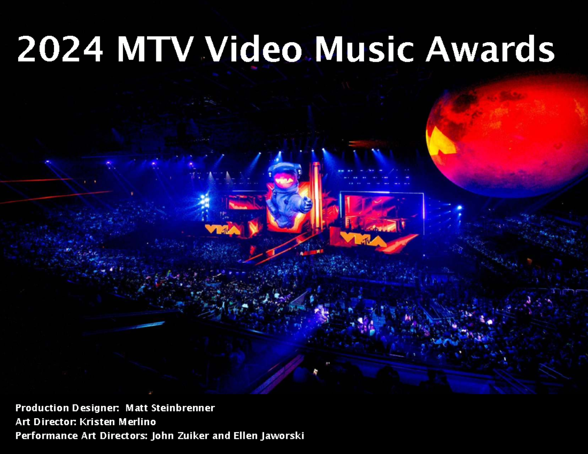 VMA24 Presentation: 40th Anniversary Show Design Overview - Studocu