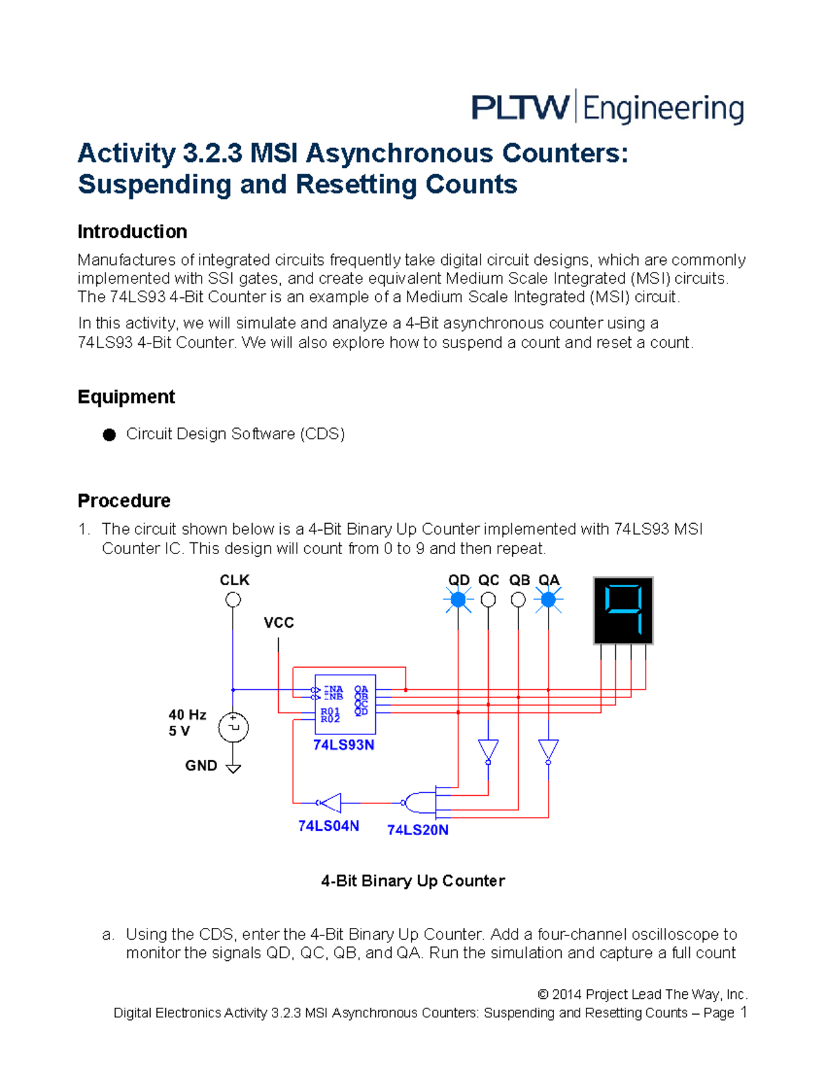 3.2.3-MSI Asynchronous Counters: Suspending & Resetting Counts - Studocu