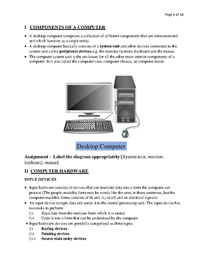 Computer packages notes - LECTURE NOTES Computer packages LECTURE ...
