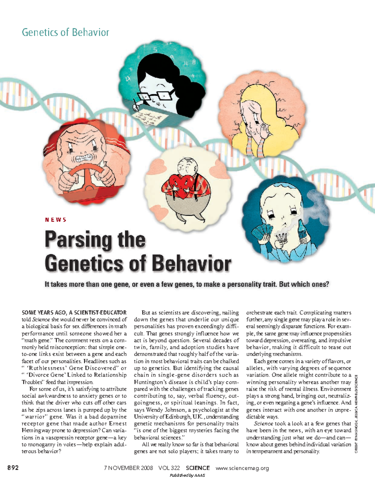 Holden - Reaserch paper that we read - 892 7 NOVEMBER 2008 VOL 322 ...