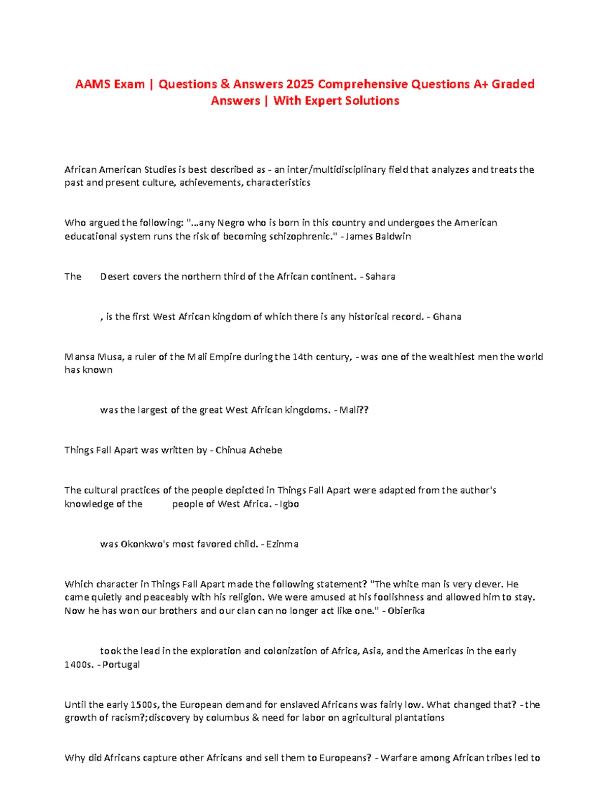 AAMS Final Exam: Air Force Emergency Management Program 2024 Guide ...