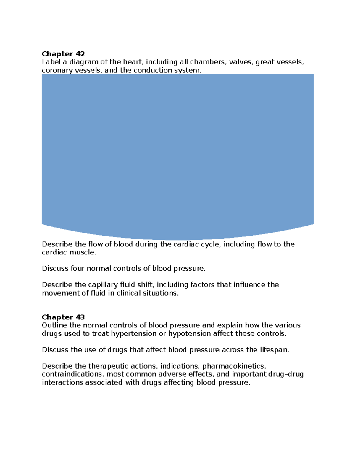Week 8 Lecture Outline - Heart Anatomy & Blood Pressure Control - Studocu