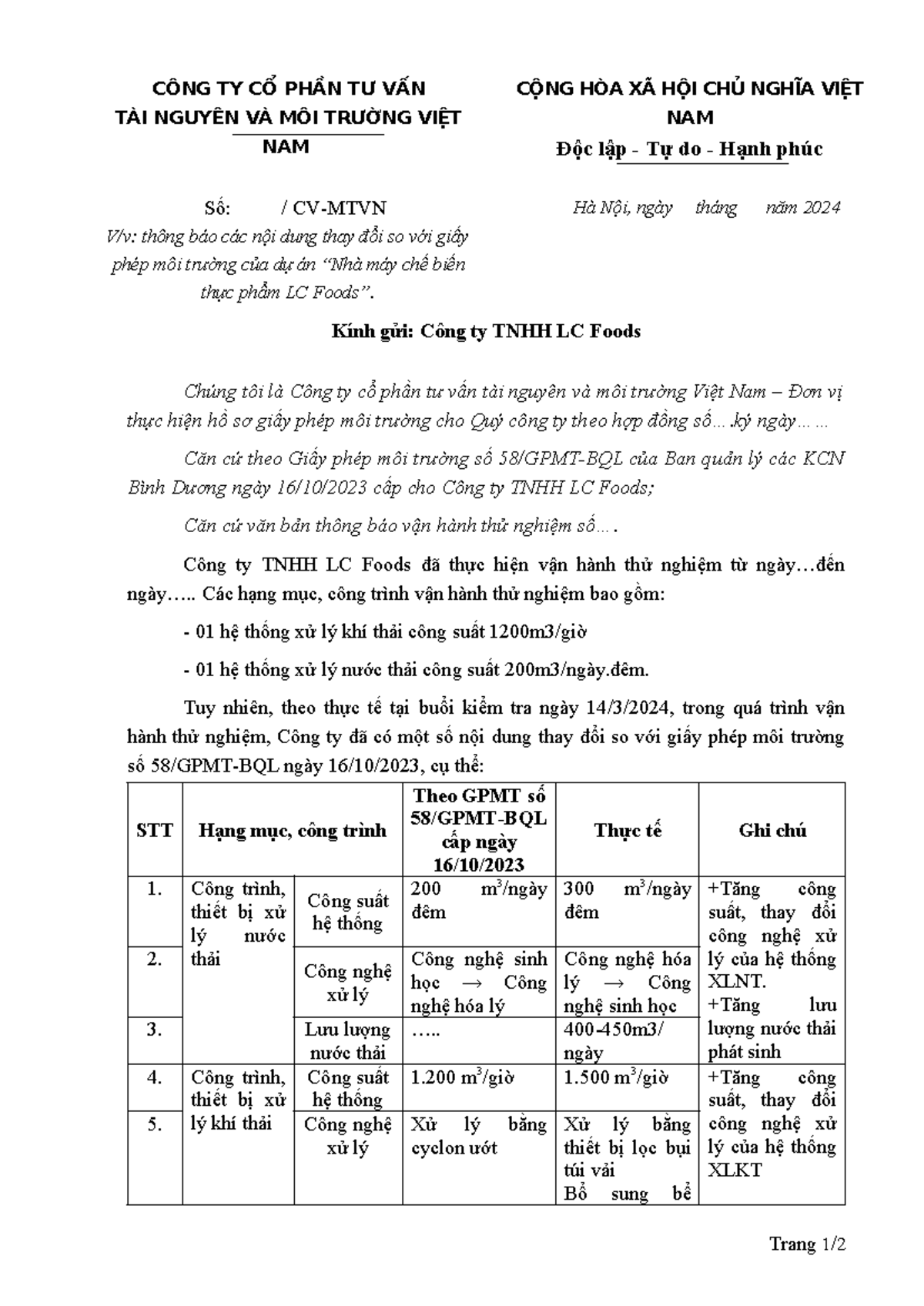 1. CONG VAN GUI CDA - công văn gửi cda - CÔNG TY CỔ PHẦN TƯ VẤN TÀI ...