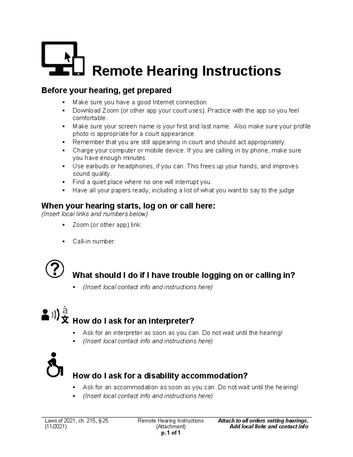 Porha Remote Hearing Instructions Attachment 11 - 2021 Guide - Studocu
