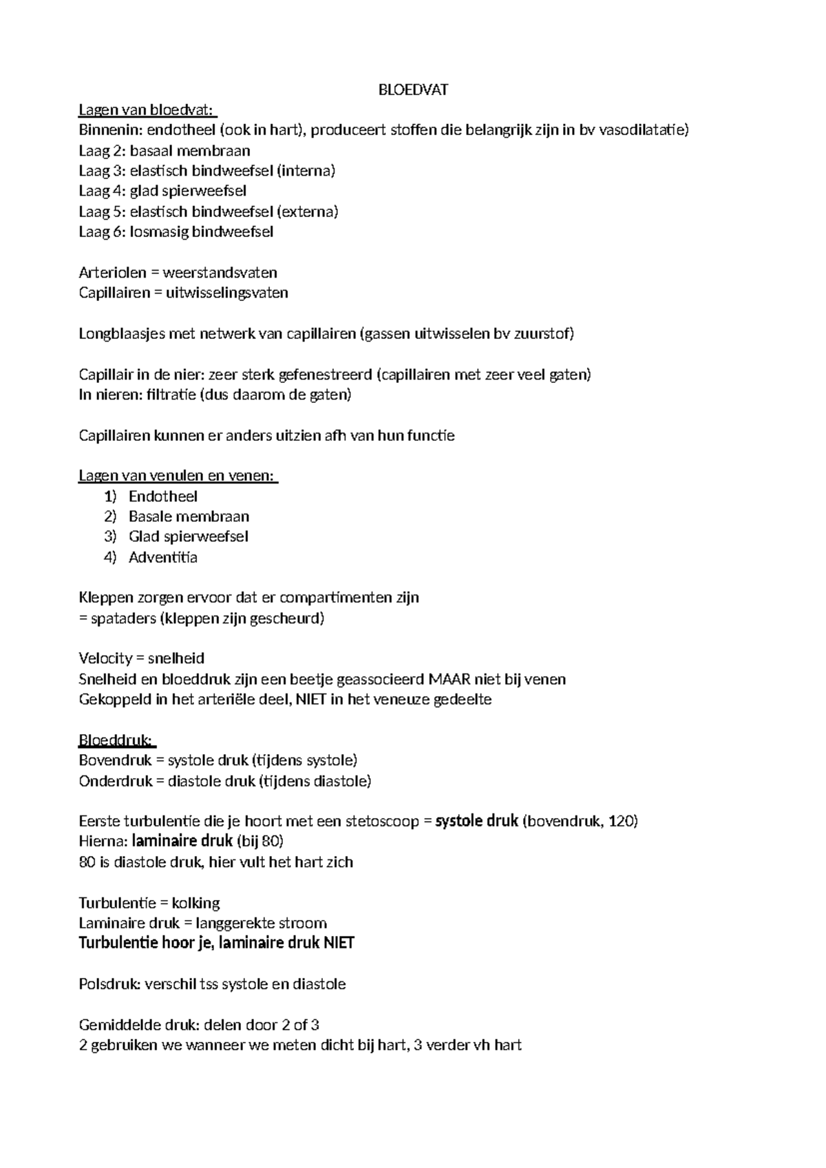 BLOEDVAT Anatomie en Fysiologie van Bloedvaten en Bloeddrukregulatie ...