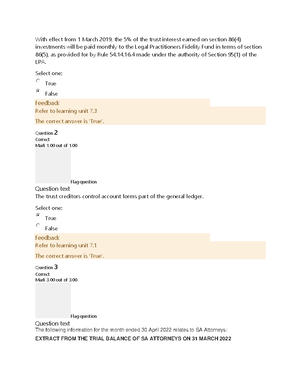 FAC1601 Assignment 3 Solutions - FAC1601 ASSESSMENT 3 SEM 1 OF 2023 EXPECTED QUESTIONS AND ...