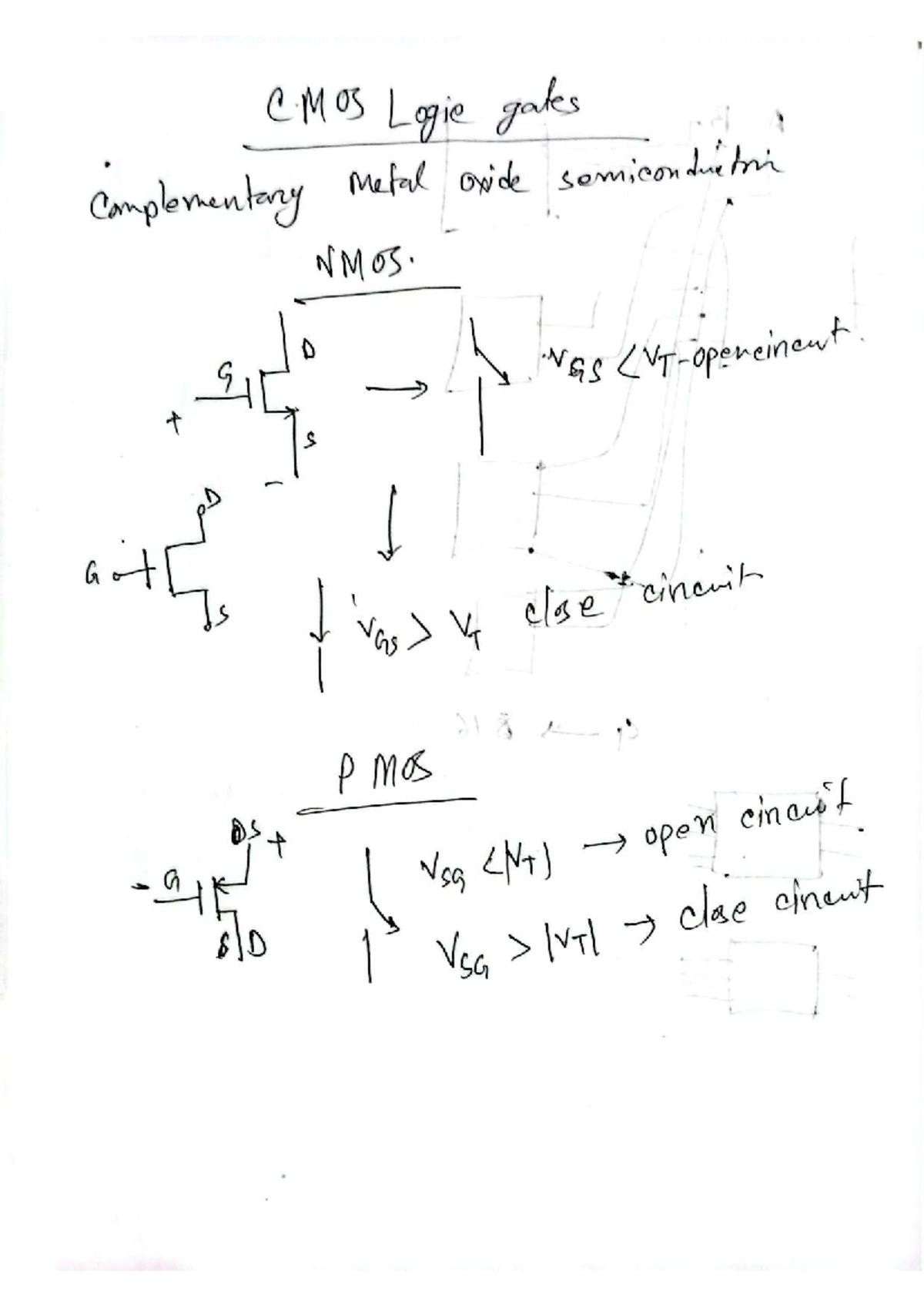 CMOS Logic Gates: Design and Analysis of NMOS and PMOS Circuits - Studocu