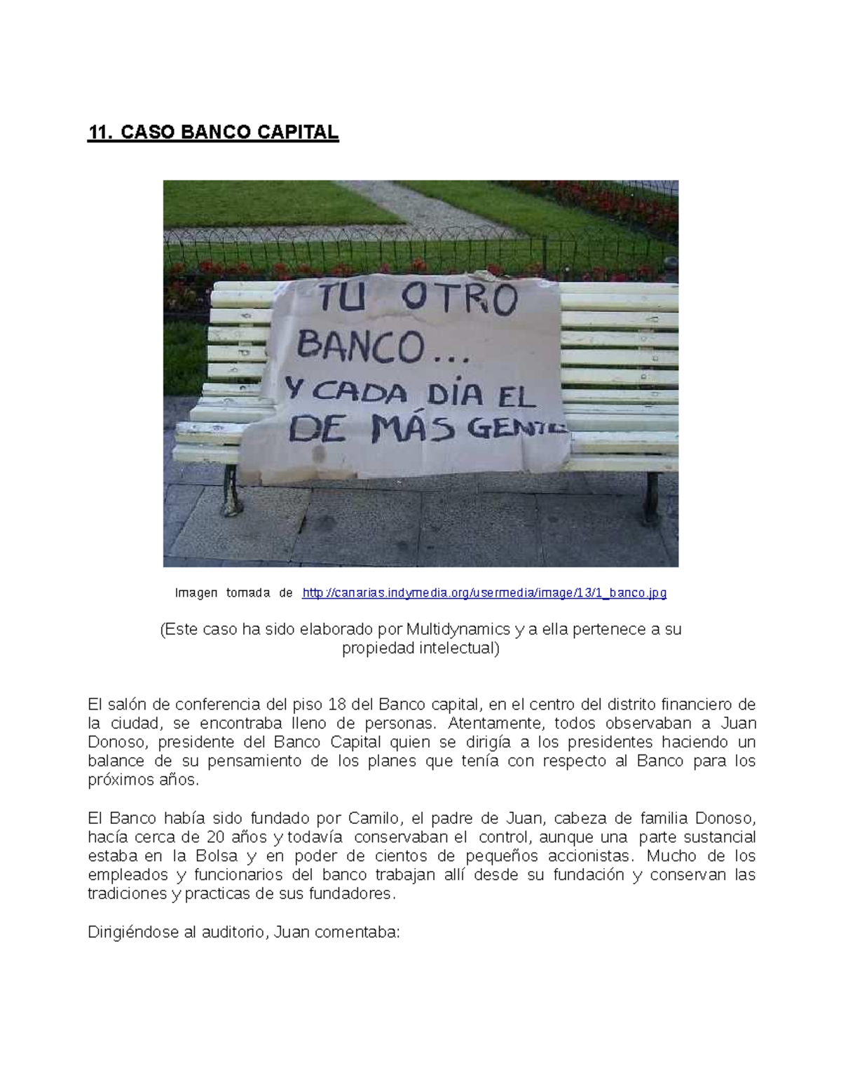 CASO 03 Banco Capital W - Para mejorar. - 11. CASO BANCO CAPITAL Imagen ...