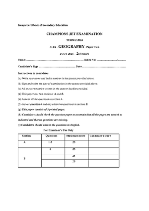 Computer Studies Form 3 - Question paper 052434 - ZERAKI Kenya ...