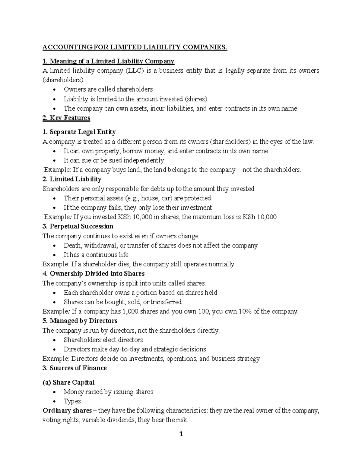 ACCT 101: Understanding Limited Liability Companies and Their Features ...
