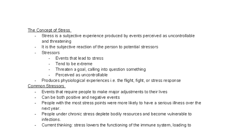 Stress Management and Coping Strategies: Understanding Health Impacts ...