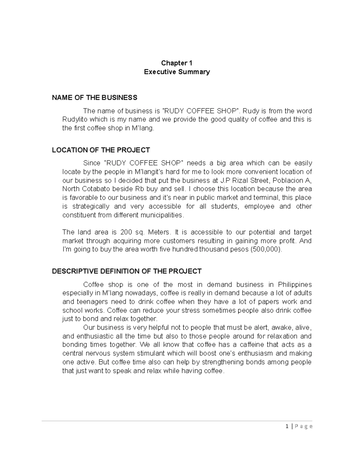 Chapter-2 - FEASIBILITY STUDY - MANAGEMENT ASPECTCHAPTER 2 INTRODUCTION ...