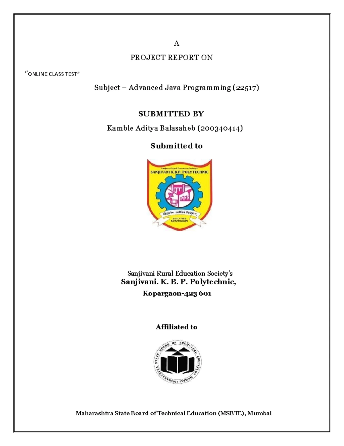 Ajp mp - A PROJECT REPORT ON “CURRENCY CONVERTER” Subject – Advanced Java (22517) SUBMITTED BY ...