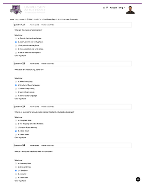 [Solved] Which elements does an objectoriented data model include ...