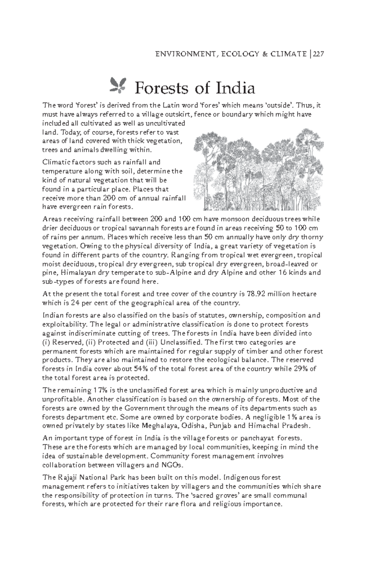 Essay topic, Forests of India - Forests of India The word ‘forest’ is ...