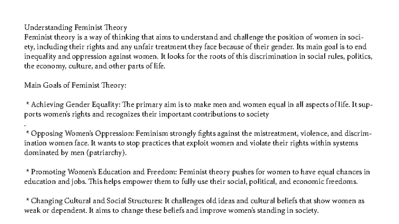 Feminist Theory in International Relations: Insights from J. Ann ...