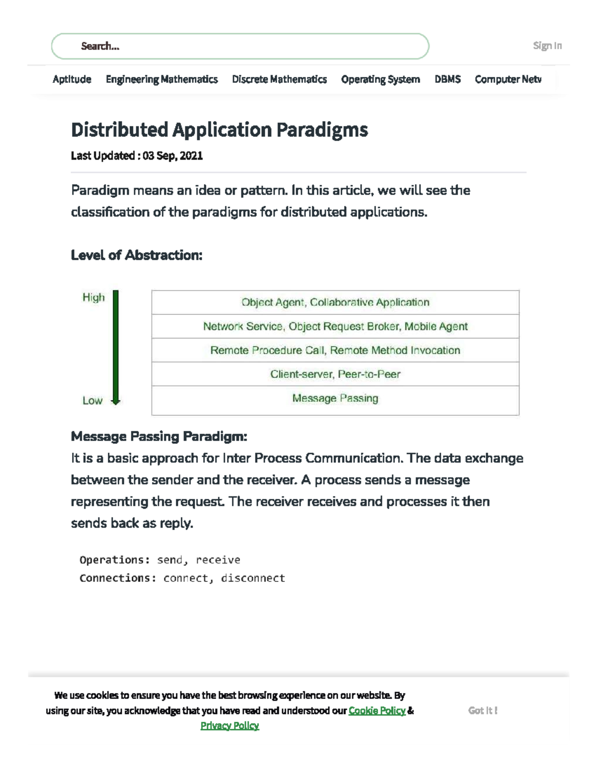 Distributed Application Paradigms Overview - DBMS & Networking Concepts - Studocu