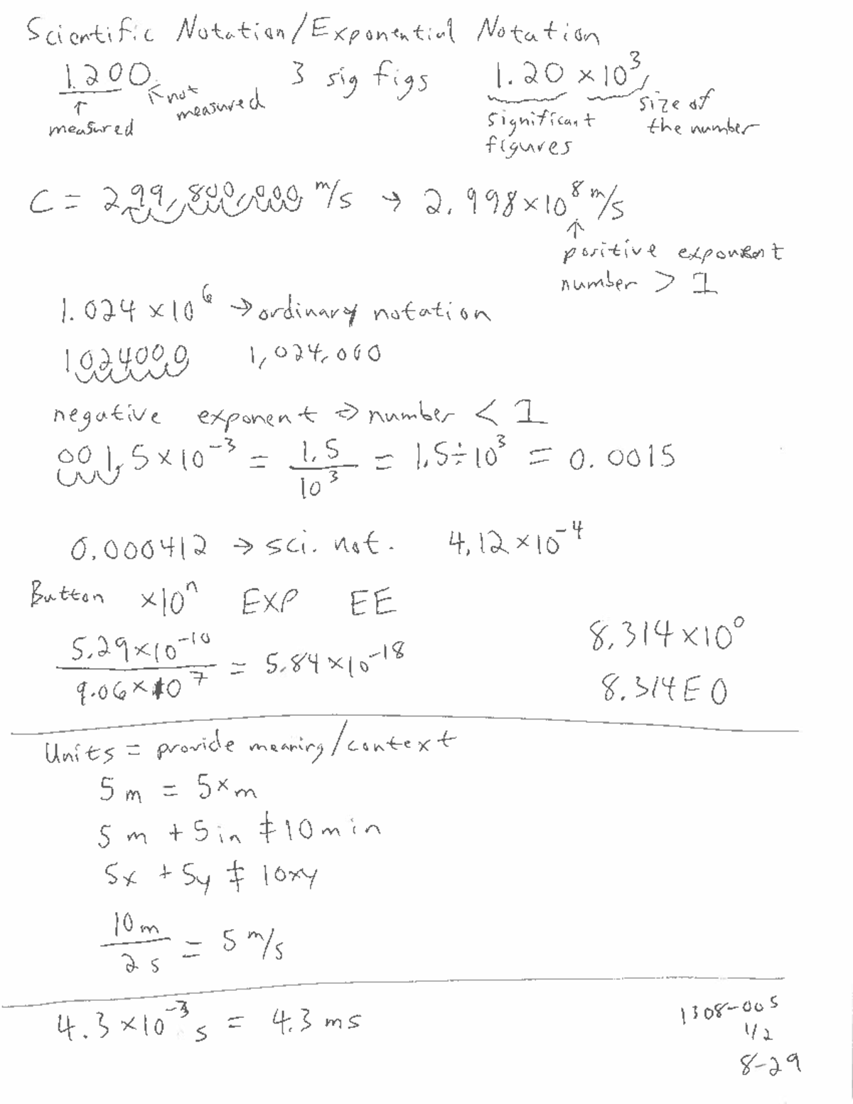 Scientific Notation and Significant Figures: Key Concepts and Examples ...