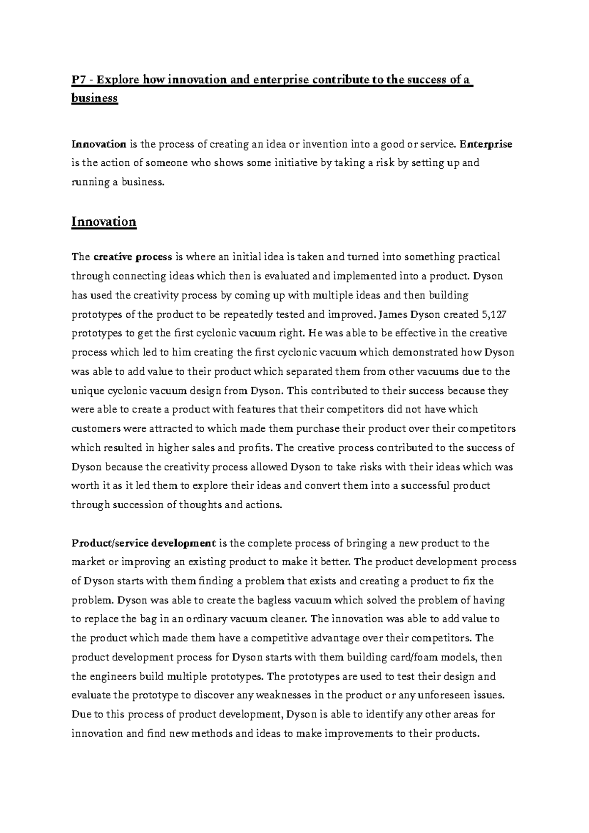 Unit 1 P7, M5 - BTEC Level 3 Extended Diploma D* ASSIGNMENT distinction - P7 - Explore how - Studocu