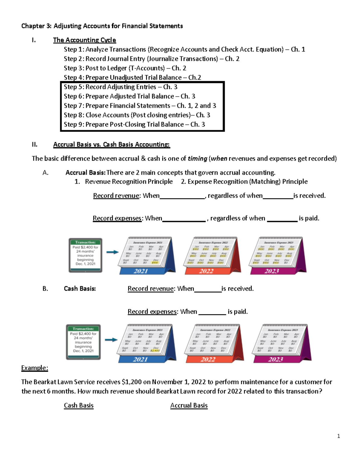 Chapter 3: Adjusting Accounts for Financial Statements - Studocu