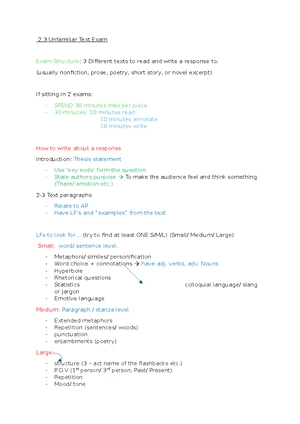 Level 2 Unfamiliar Text 2017 - English Level 2 - Studocu