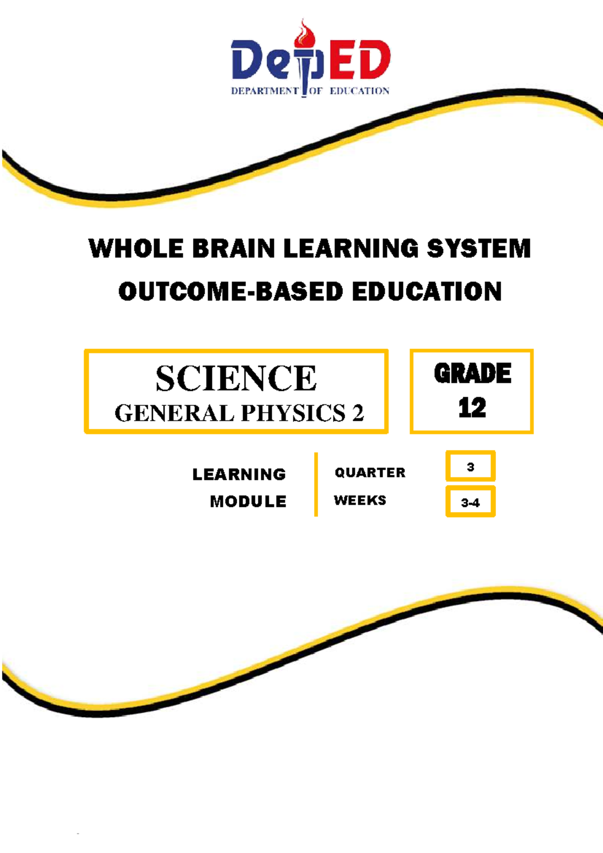 General Physics 2 Module: Capacitors and Dielectrics - Quarter 3 - Studocu