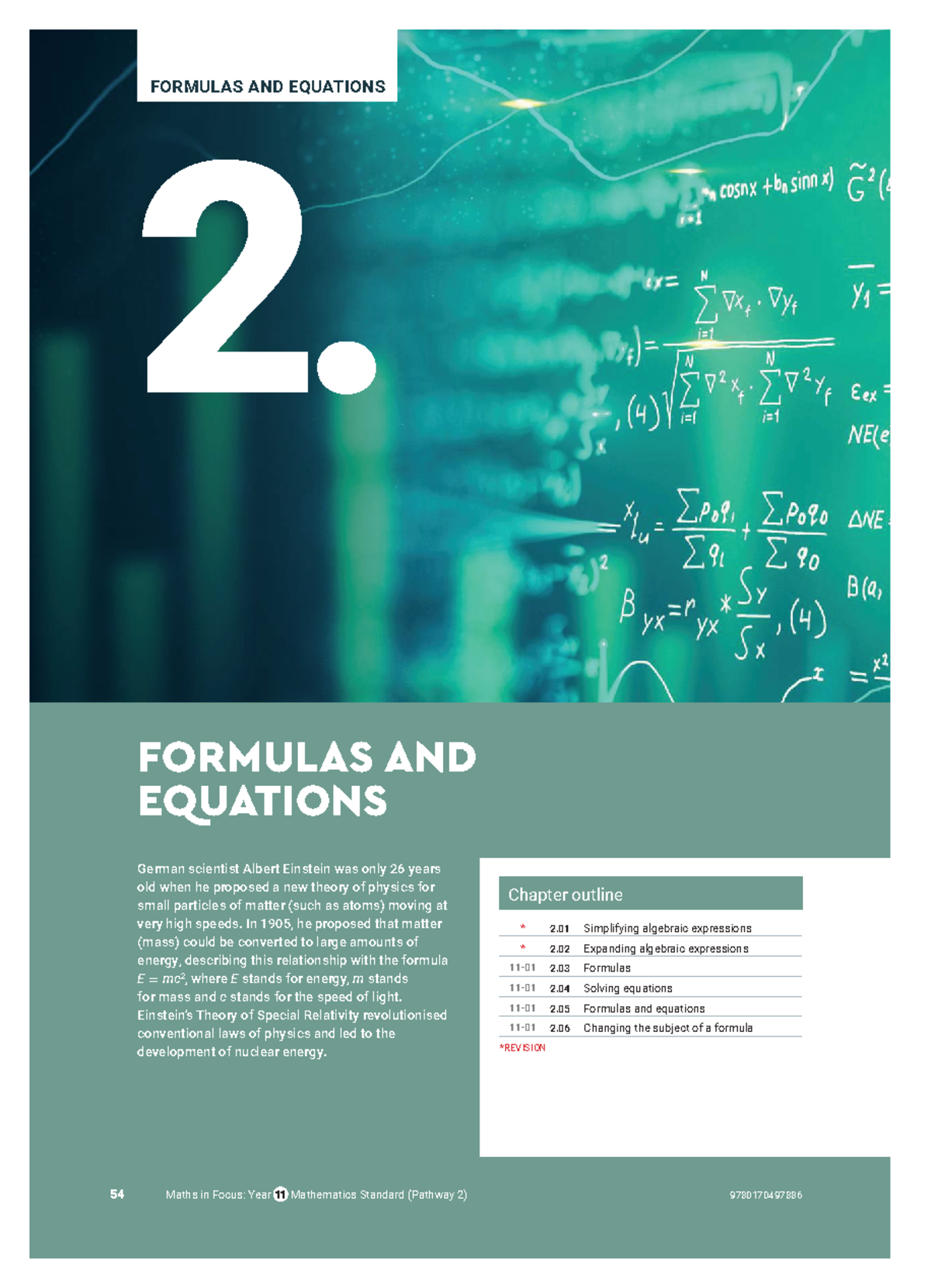 Ch 02: Formulas and Equations - Year 11 Maths Standard (Pathway 2 ...