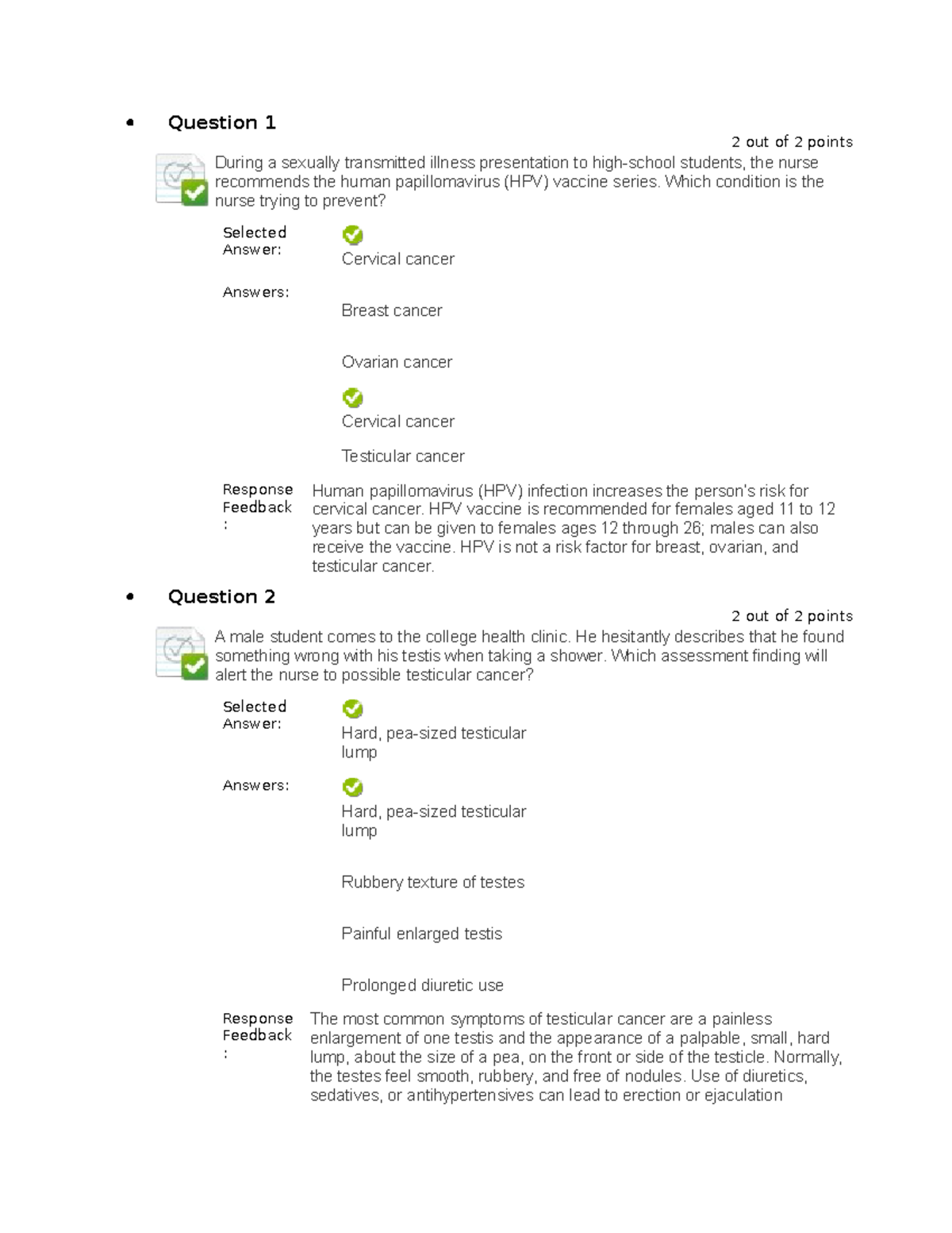Module Quiz 3 - Med Quiz: Assessing Health Conditions and Interventions ...