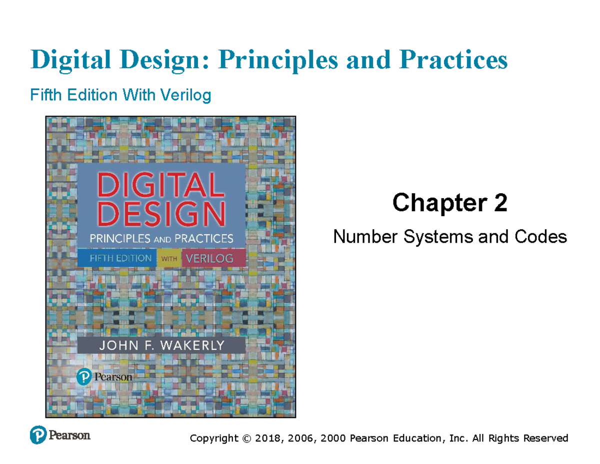 Chapter 2: Number Systems & Codes in Digital Design (CS202) - Studocu