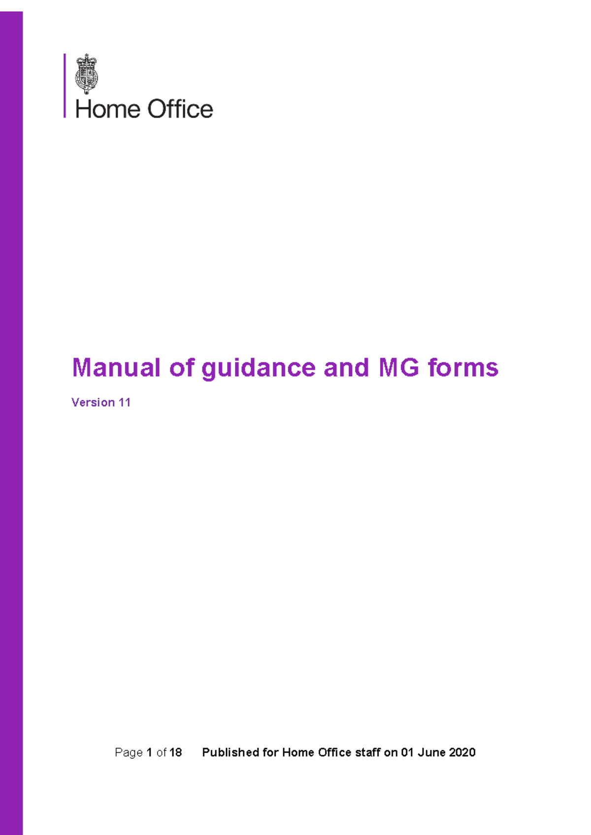 MG Forms Manual: Guidance for Criminal Investigators v11 - Studocu