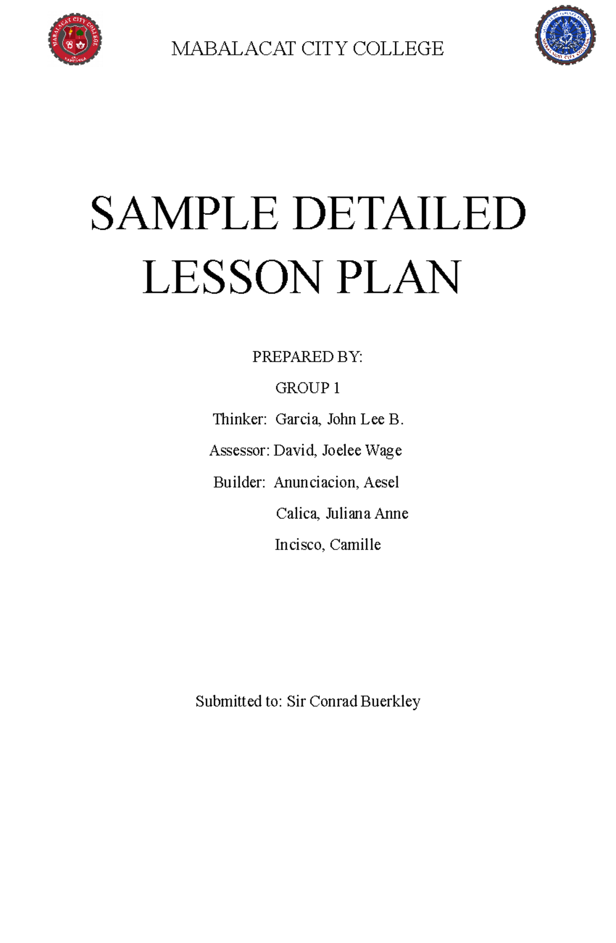 Detailed Lesson Plan on Balanced Diet - PED108 - Studocu
